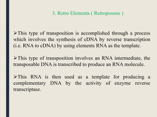 Transposable elements | PPTX