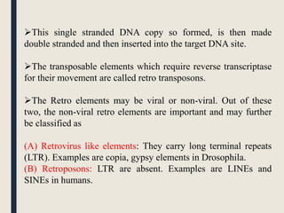 Transposable elements | PPTX