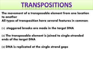 Transposable elements suk | PPTX