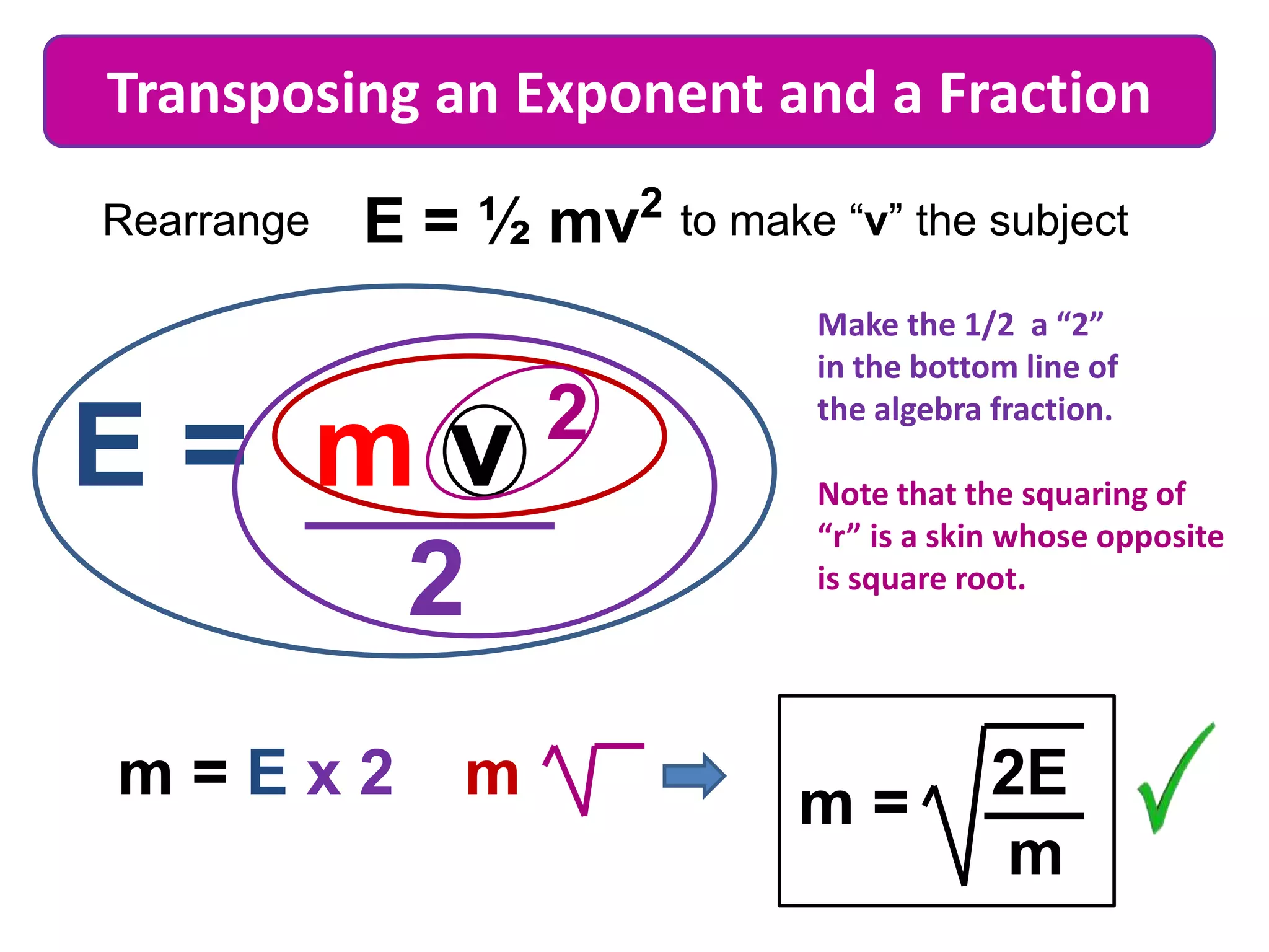 Rearranging Formulas | PPTX