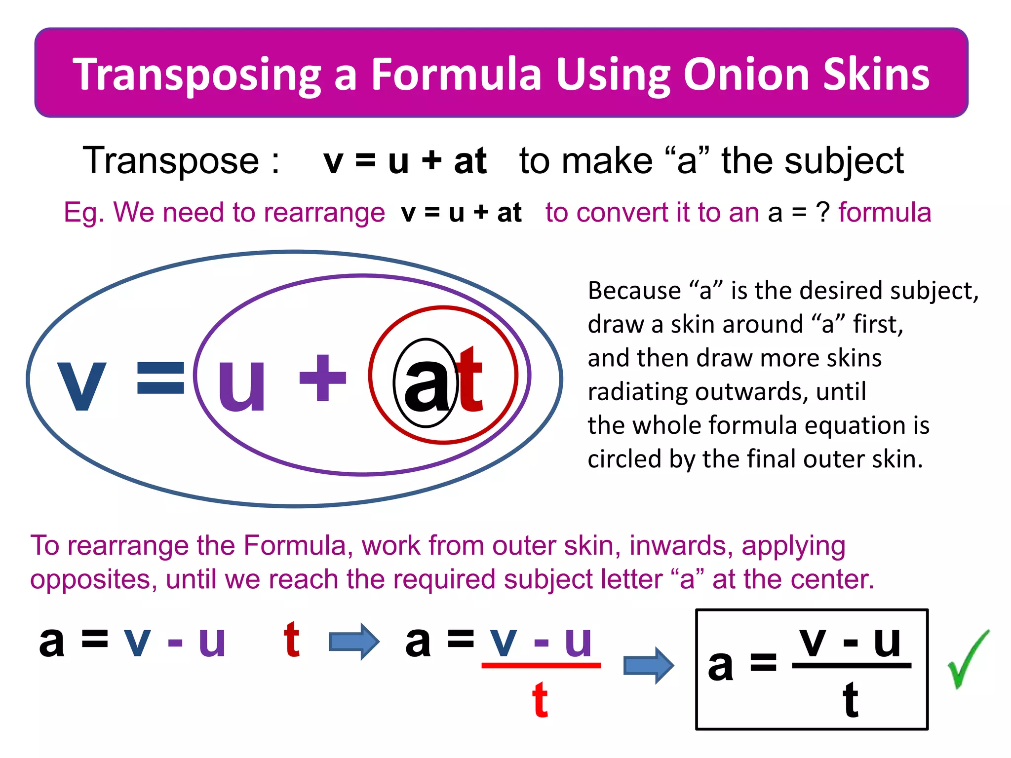 Rearranging Formulas | PPTX