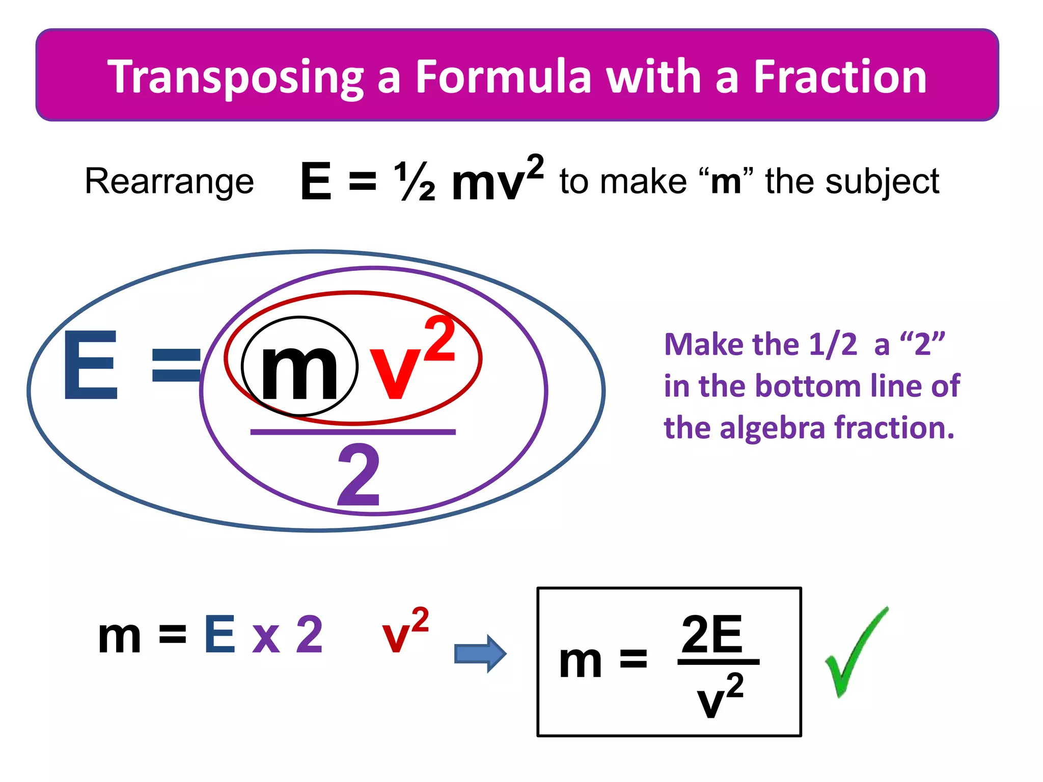 Rearranging Formulas | PPTX