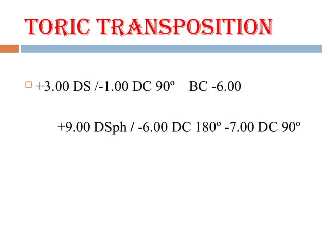 Transposition | PPT | Eye and Vision Conditions | Diseases and Conditions