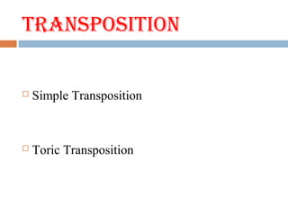 Transposition | PPT