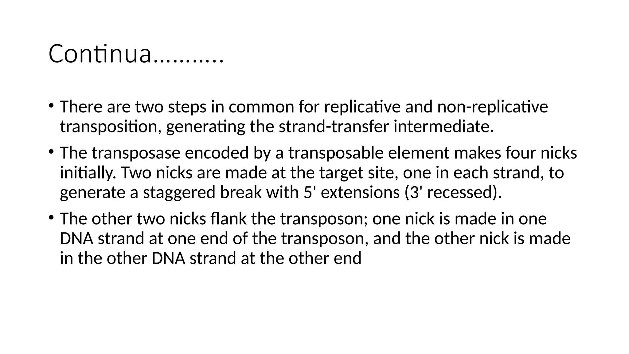 transposition, cell molecular biology.pptx | Free Download