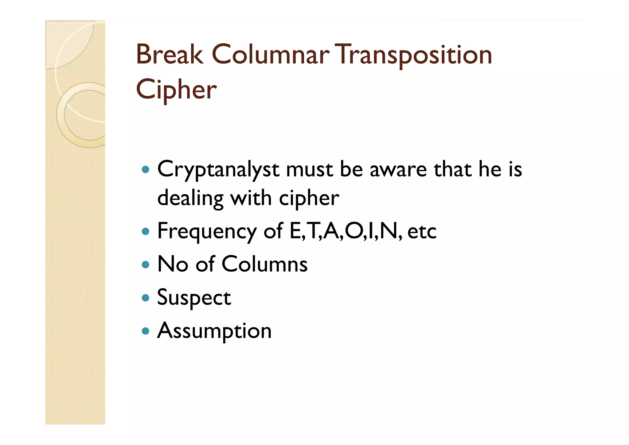 Transposition cipher | PDF