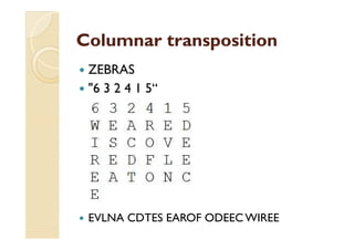 Transposition cipher | PDF