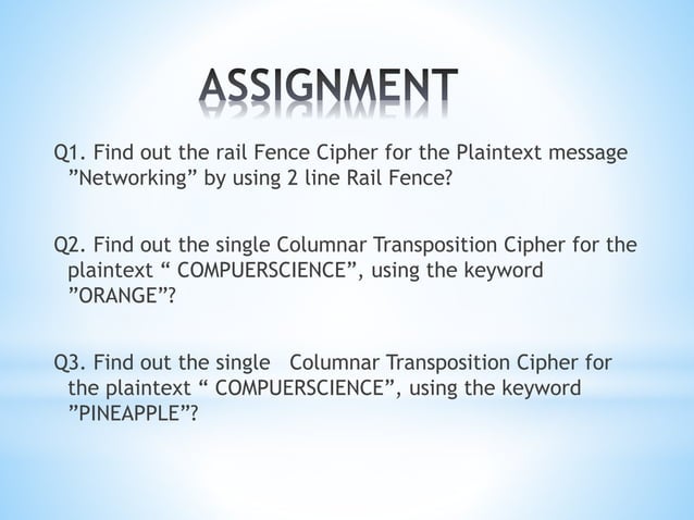 Transposition cipher techniques | PPTX