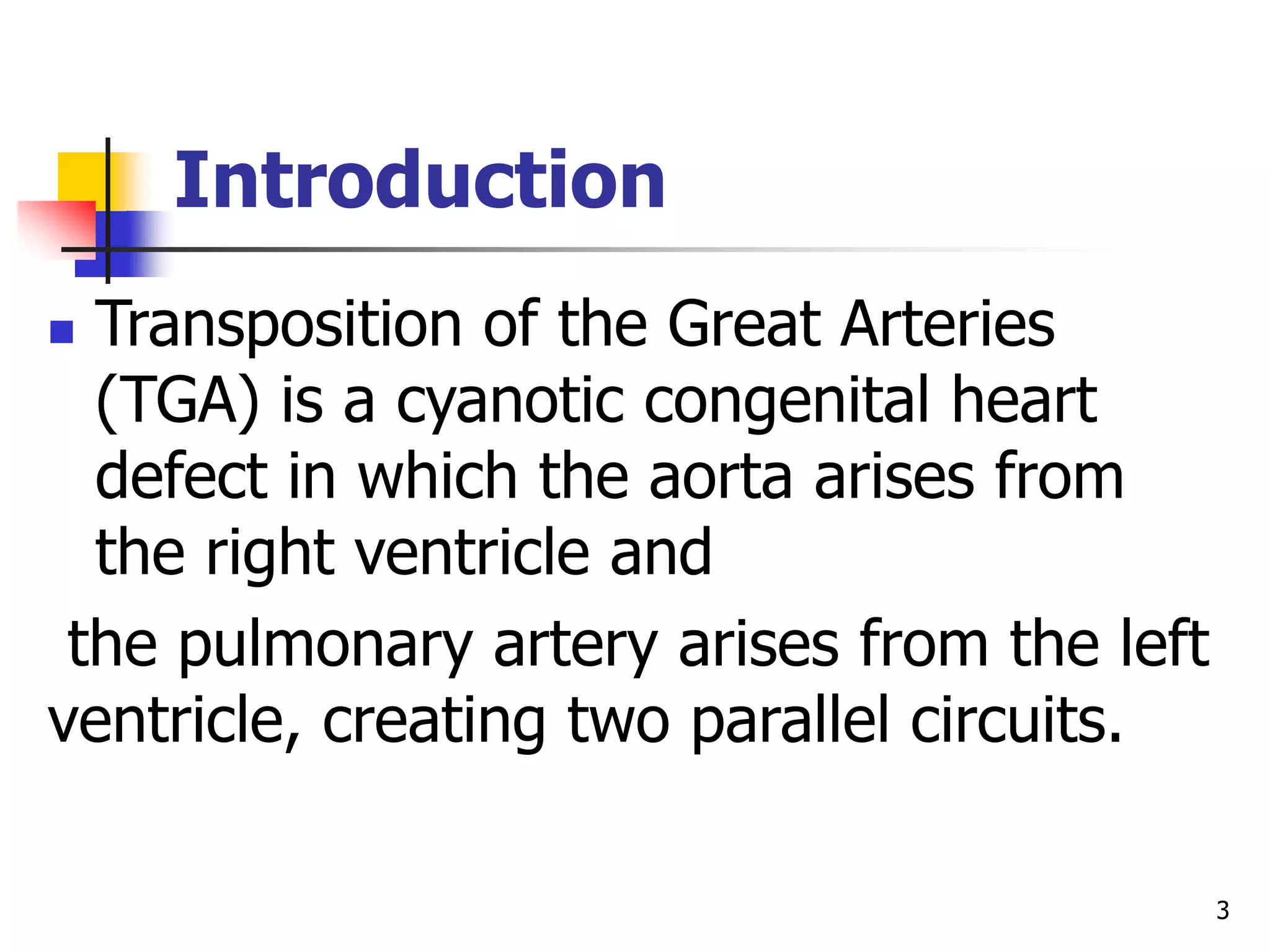 Transposition of the great arteries | PPT