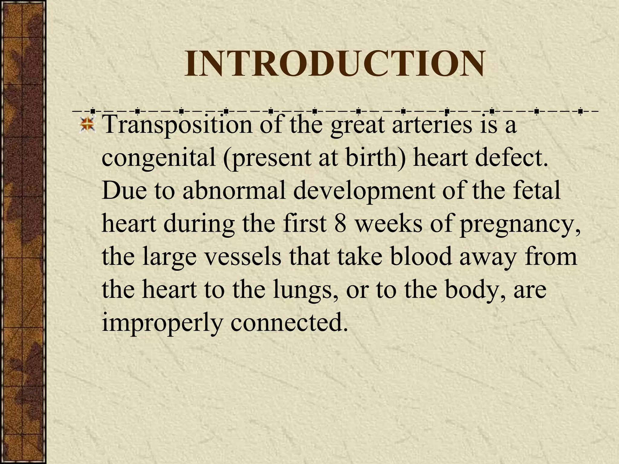 Transposition of the great arteries | PPT