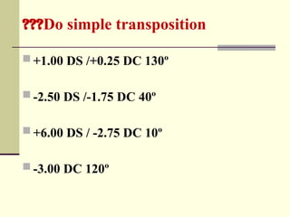 Transposition, Power cross and spherical equivalent shahla (1).pptx