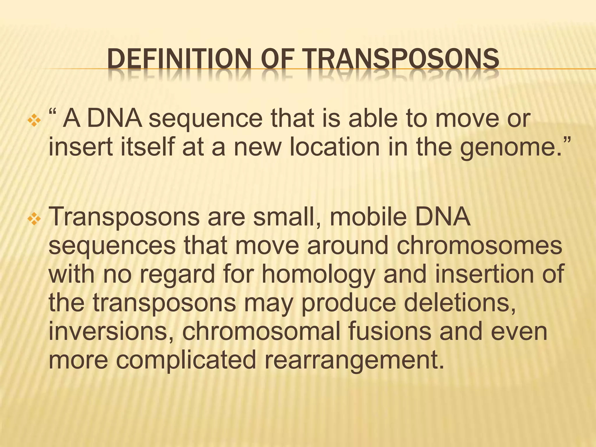 Transposones | PPTX
