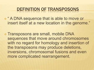 Transposones | PPTX