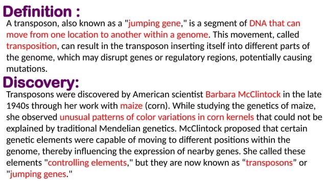 Transposons: The Jumping Genes-Molecular Biology.pptx