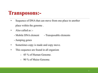 Transposons | PPTX