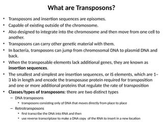 Transposons and Insertion Sequence Elements.pptx