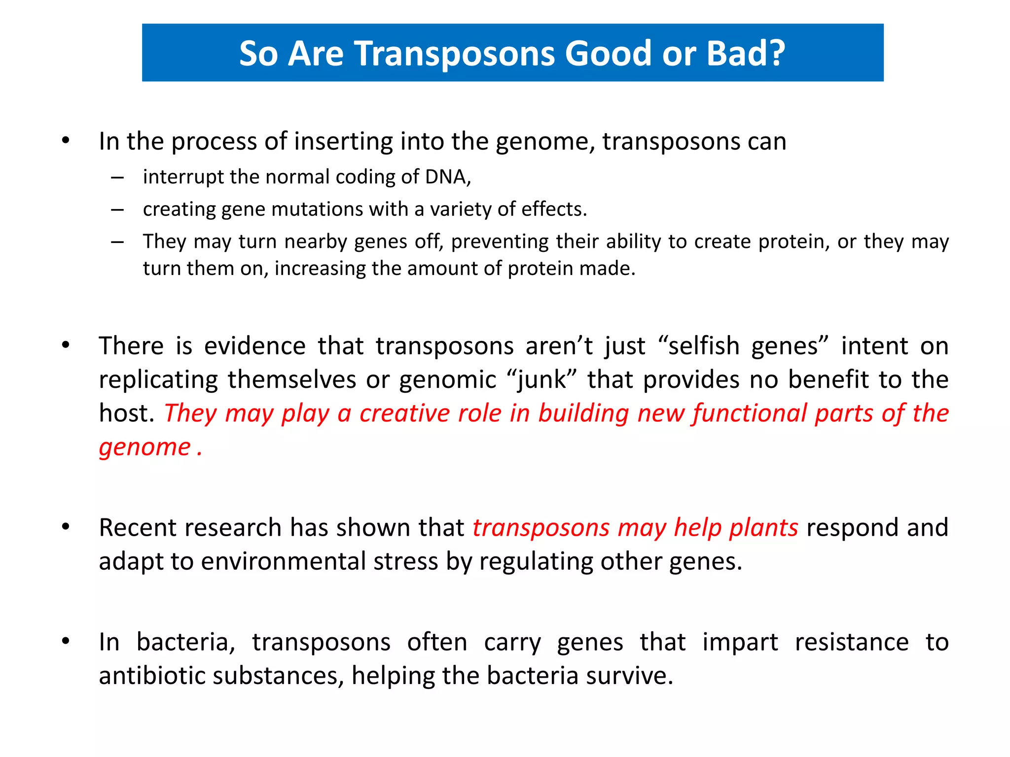 Transposons(jumping genes) | PPTX