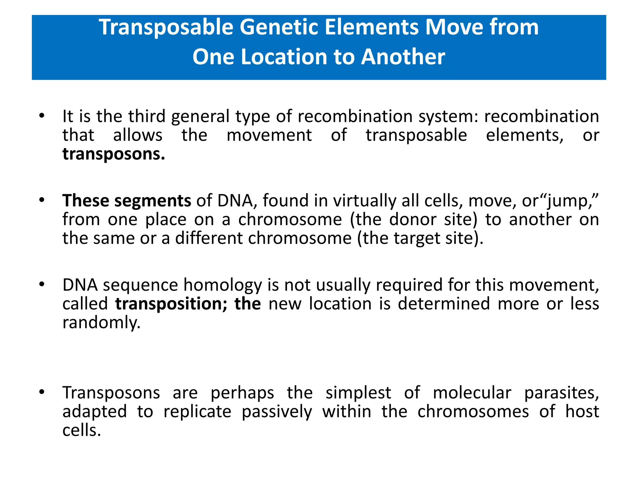 Transposons(jumping genes) | PPTX
