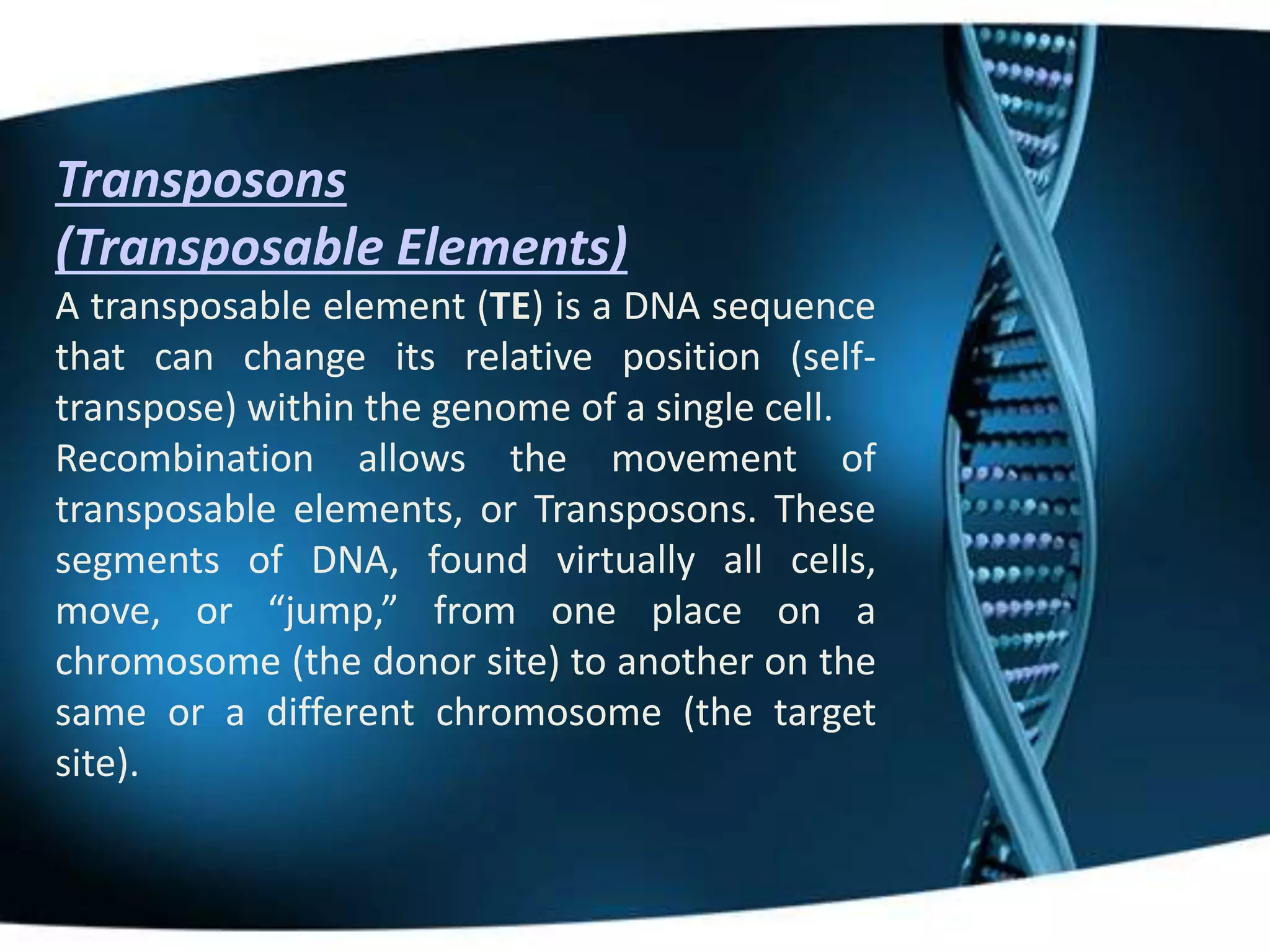 Transposons ppt | PPTX