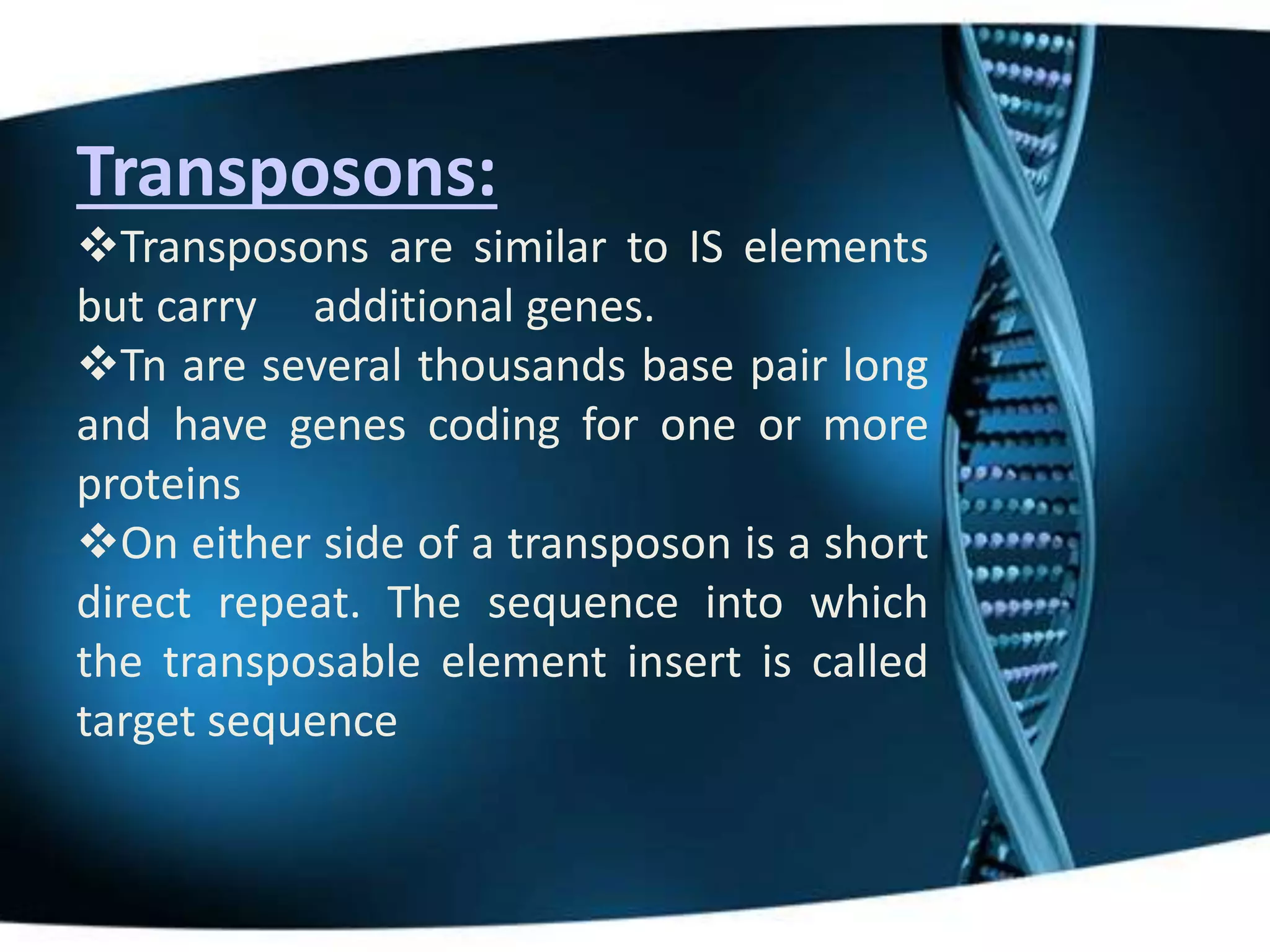 Transposons ppt | PPTX