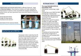 Transpower Switchgear Industries, Mumbai, Electrical Products | PPT