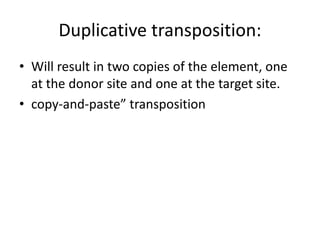 Transpozones | PPT