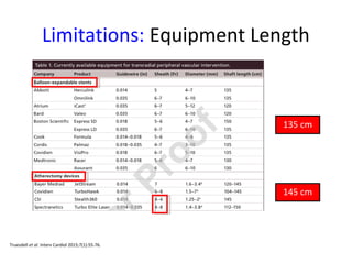 Transradial Peripheral Vascular Intervention 2015 | PPT