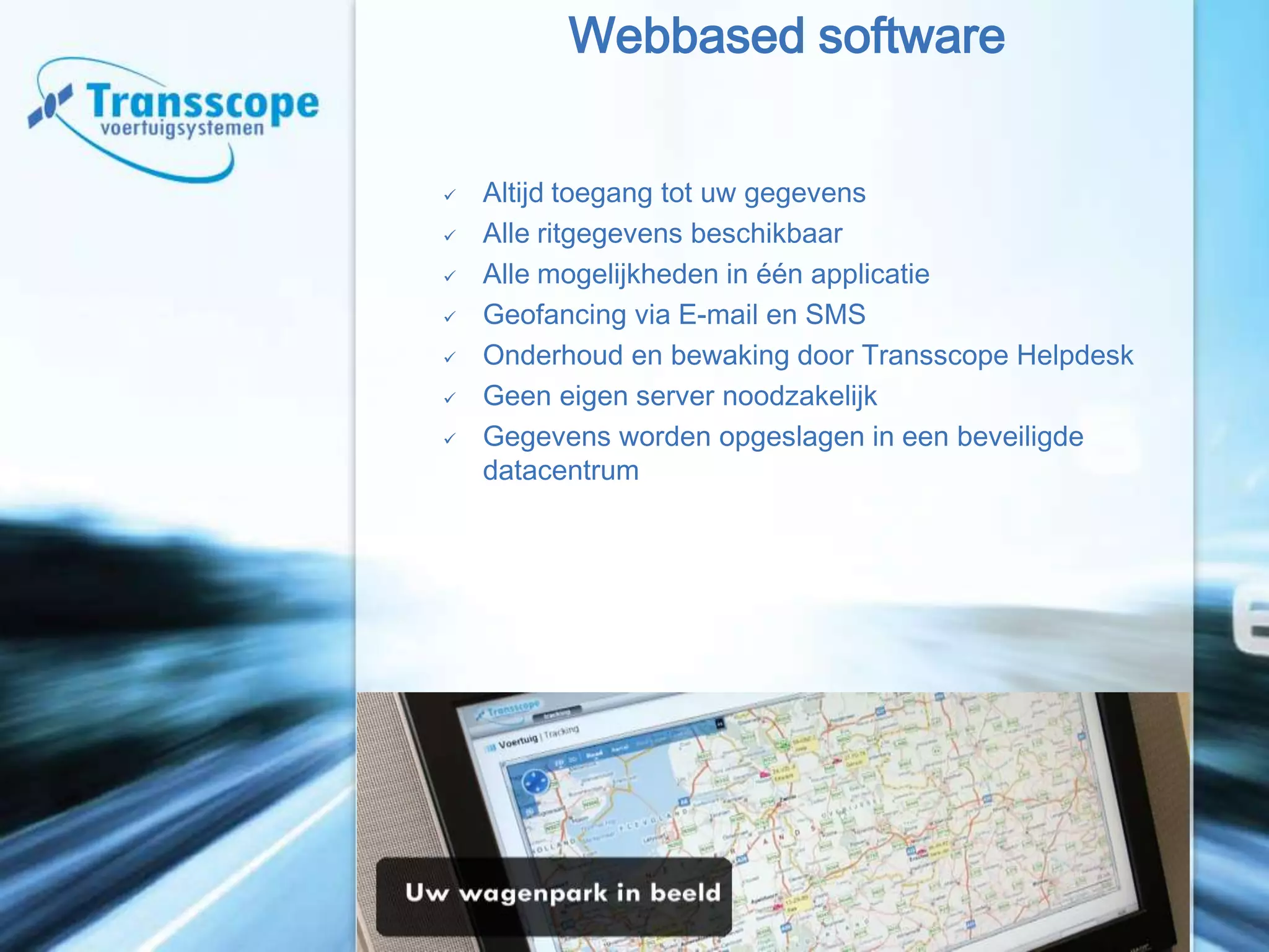 Transscope Voertuigsystemen | PPSX | Technology & Computing