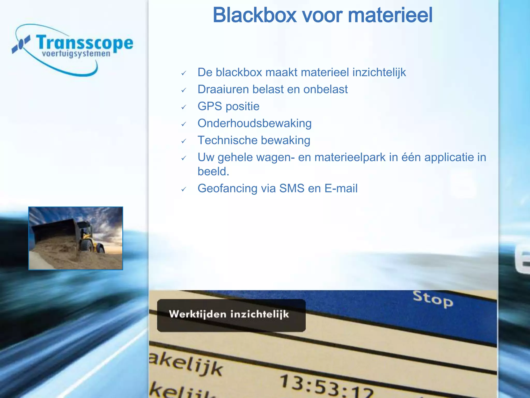 Transscope Voertuigsystemen | PPSX | Technology & Computing