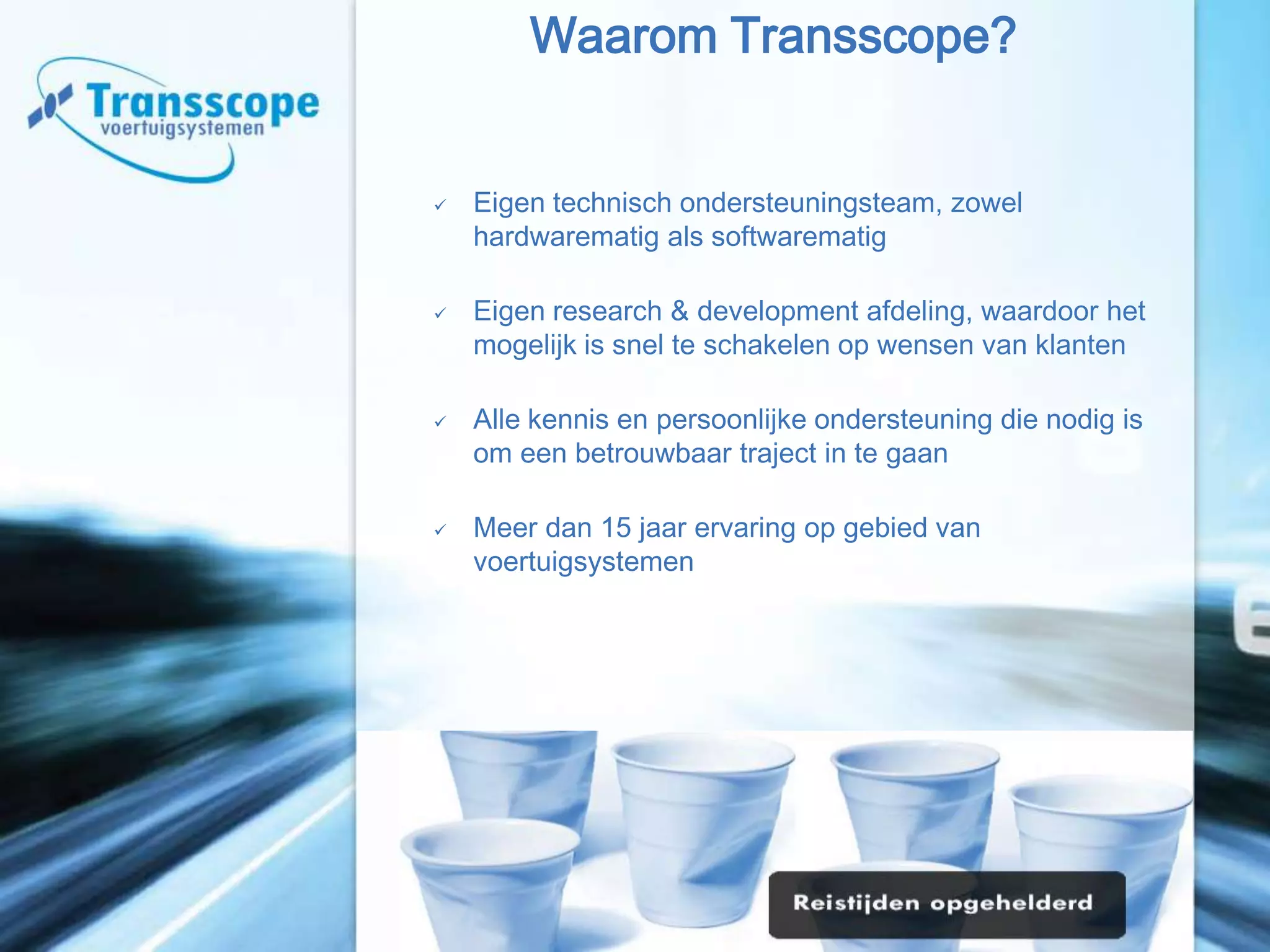 Transscope Voertuigsystemen | PPSX | Technology & Computing