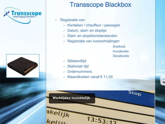 Transscope Voertuigsystemen | PPT
