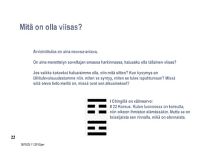 Transsendenttinen itsearviointi | PPT