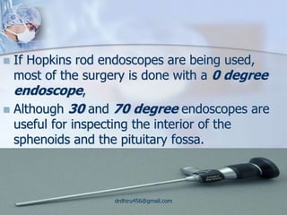 Transsphenoidal hypophysectomy (by drdhiru456) | PPTX