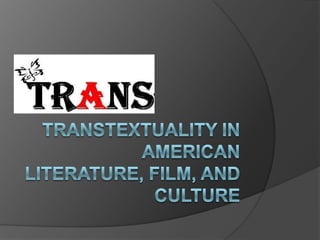 Transtextuality and American Comic Strips | PPTX