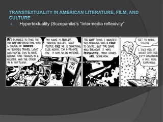 Transtextuality and American Comic Strips | PPTX