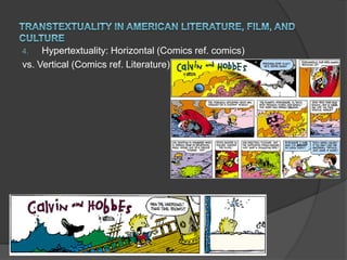 Transtextuality and American Comic Strips | PPTX