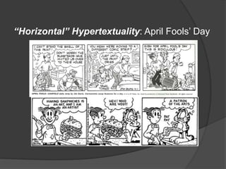 Transtextuality and American Comic Strips | PPTX