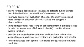 Transthoracic Echocardiogram, 3D, Doppler, TEE.pptx