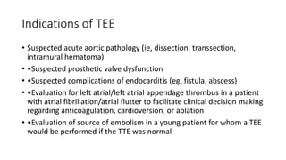 Transthoracic Echocardiogram, 3D, Doppler, TEE.pptx