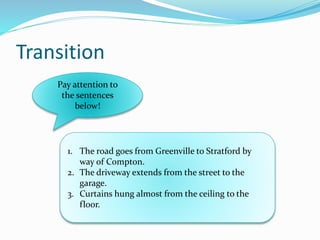 Transition and Transfer Predicates | PPTX