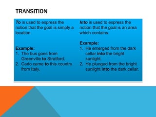 Transtition and transfer predicates | PPTX