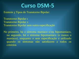 Curso Dsm 5 Transtorno Bipolar Ppt