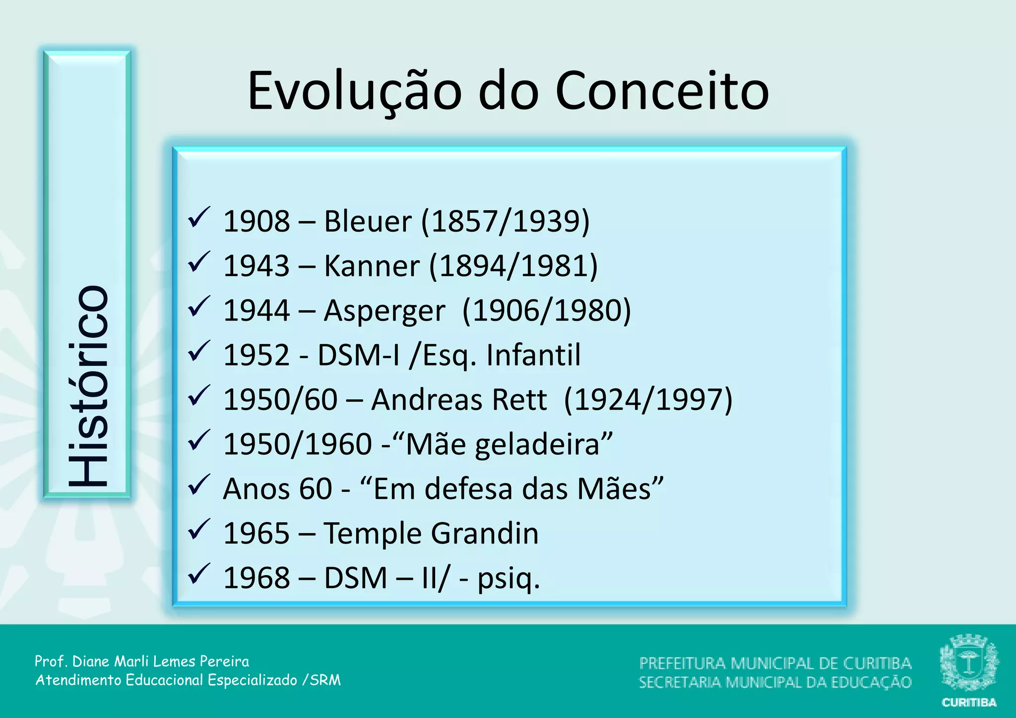 Transtorno do espectro do autismo prof. diane 2019 | PDF