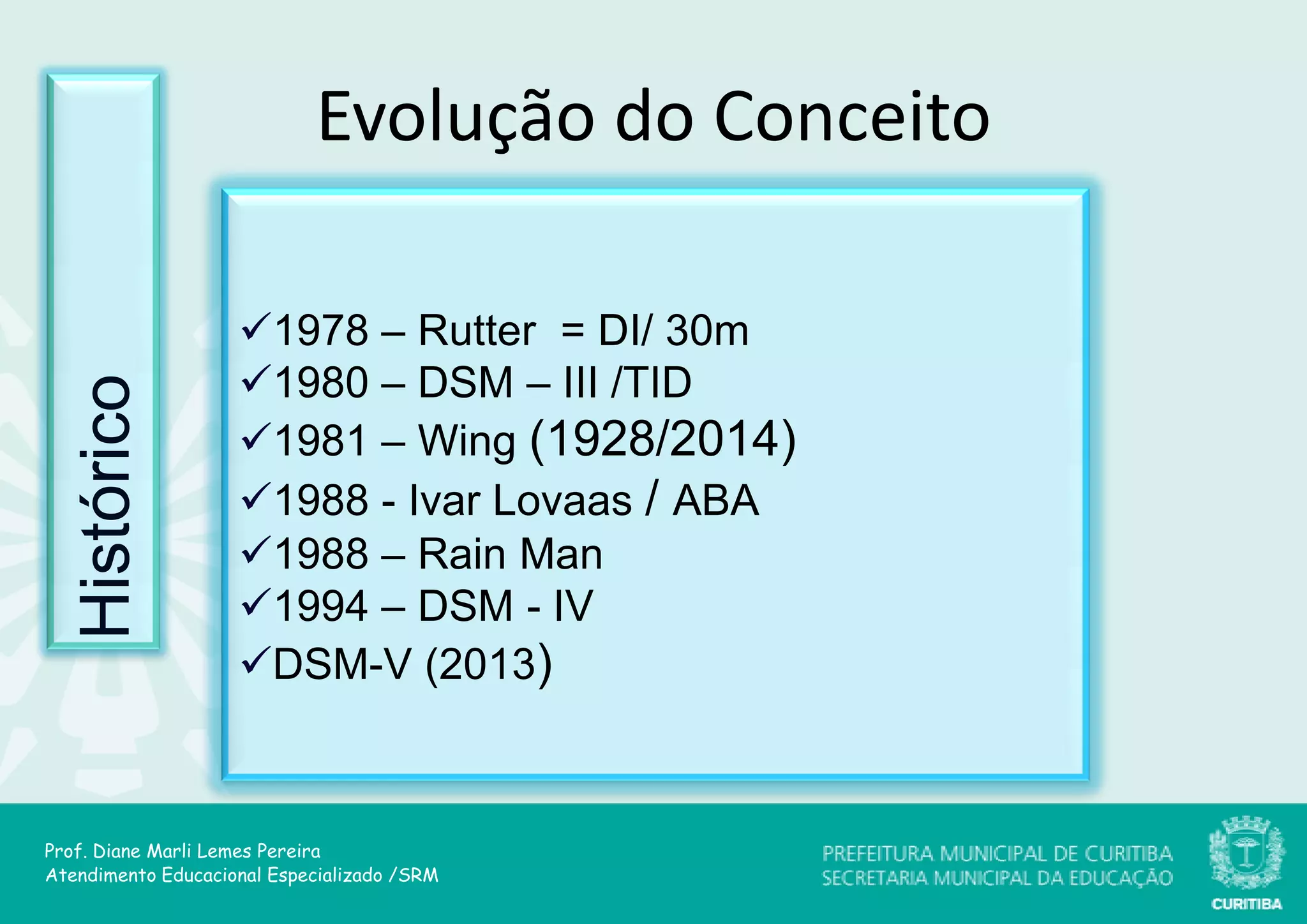 Transtorno do espectro do autismo prof. diane 2019 | PDF