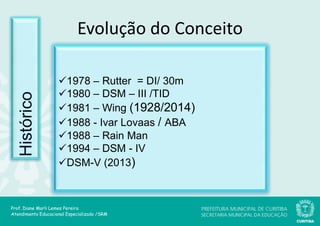 Transtorno do espectro do autismo prof. diane 2019 | PDF