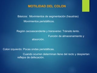 Transtornos de la motilidad intestinal | PPT