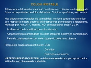 Transtornos de la motilidad intestinal | PPT