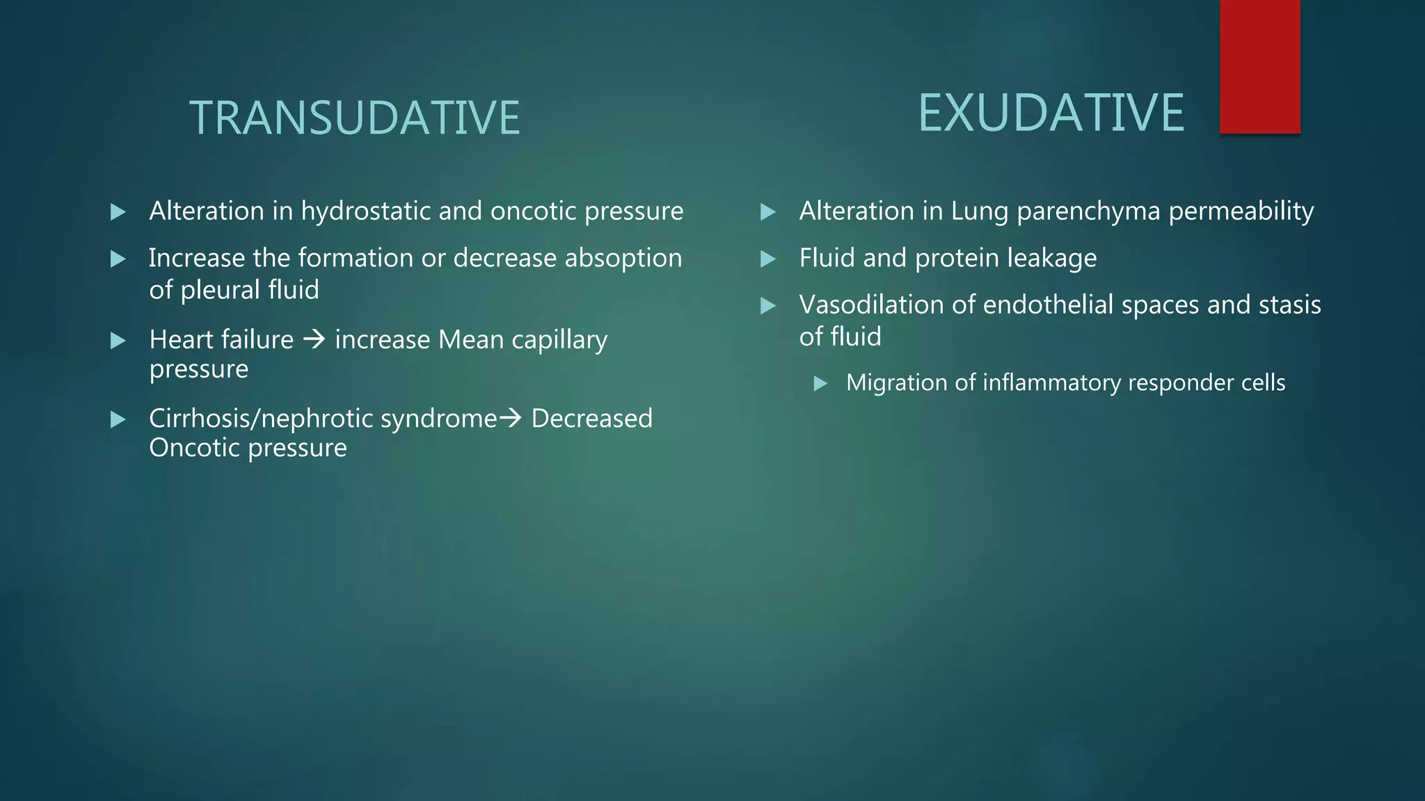 Transudate vs exudates | PPTX
