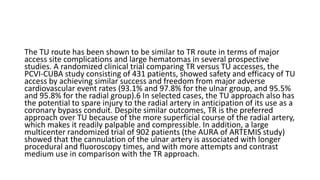 Transulnar access | PPTX