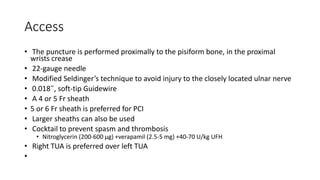 Transulnar access | PPTX